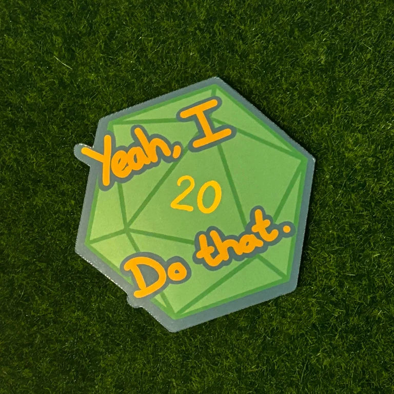 Nat 20 - Sticker – Bardic Inspiration UK